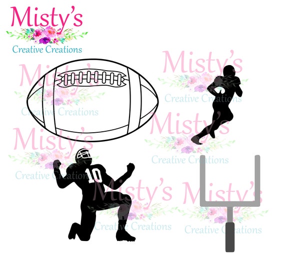 Football Bundle SVG Football Player Clip Art Instant - Etsy