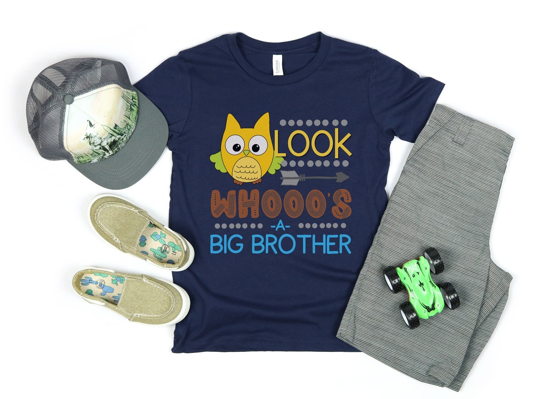 Big Brother Owl Shirt - Look Whose a Big Brother T-shirt - Sibling ...