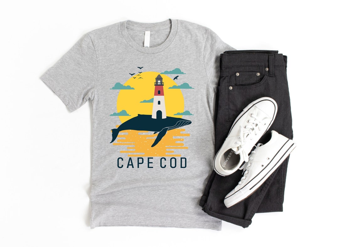 Cape Cod Shirt - Nauset Lighthouse Cape Cod T-shirt - Vintage Sunset ...
