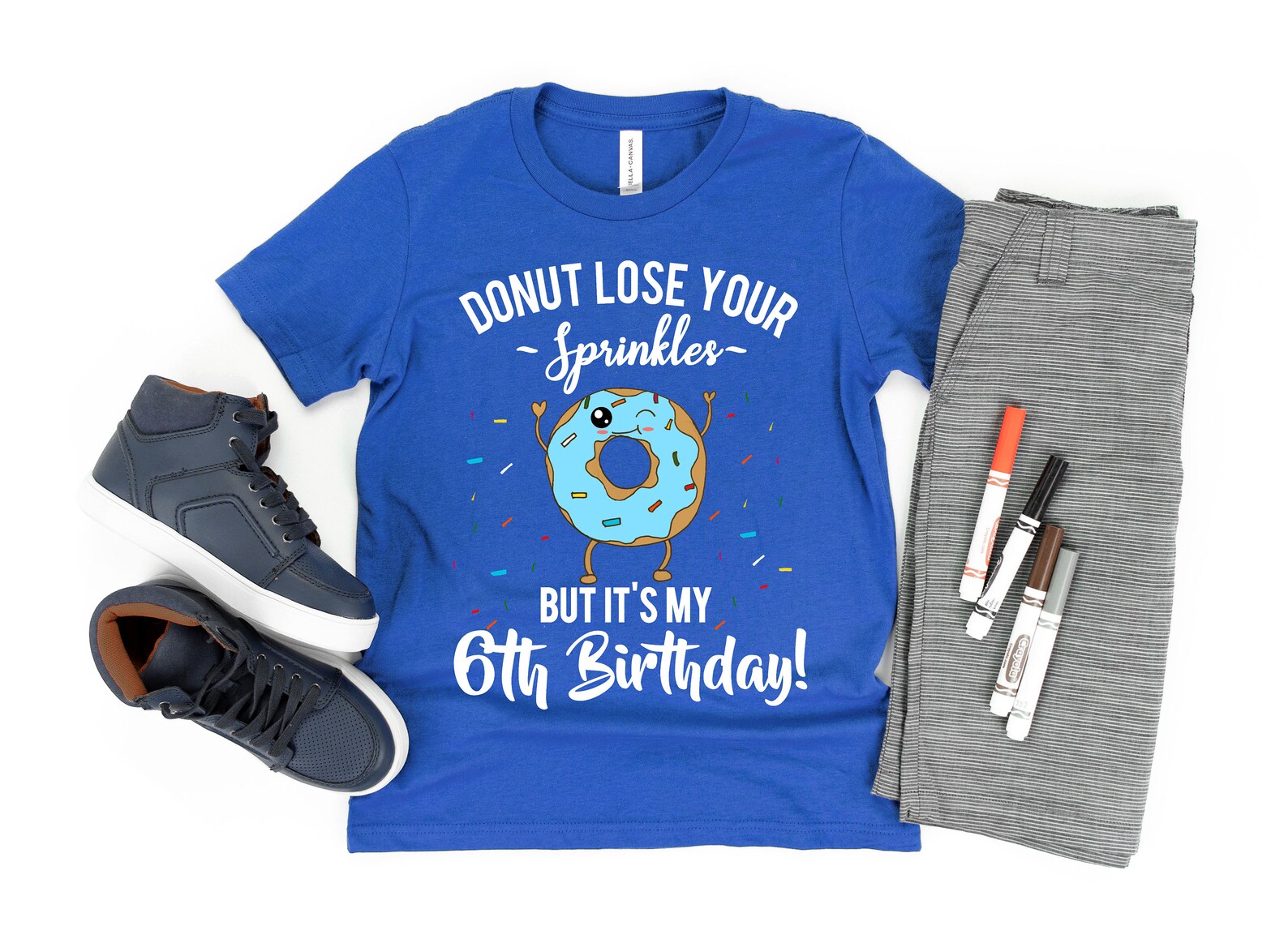Donut Lose Your Sprinkles but It's My 6th Birthday T-shirt - Funny ...