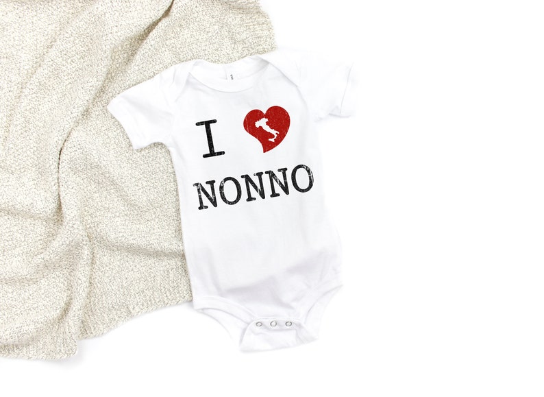 I Love Nono Italy Bodysuit Italian Grandfather Shirt for - Etsy