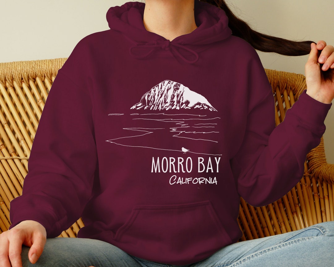 Morro Bay Hoodie - Morro Rock California Hooded Sweatshirt - Southern ...