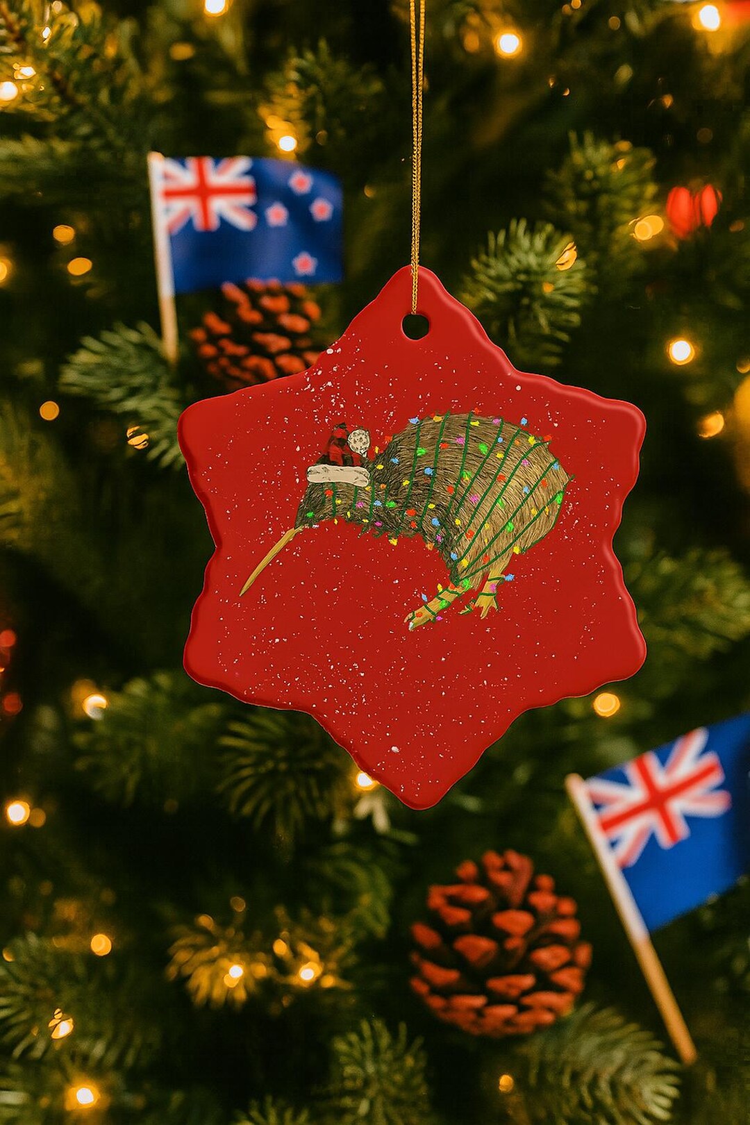 Kiwi Christmas Ornament - New Zealand Christmas Ornament - Kiwi Bird ...