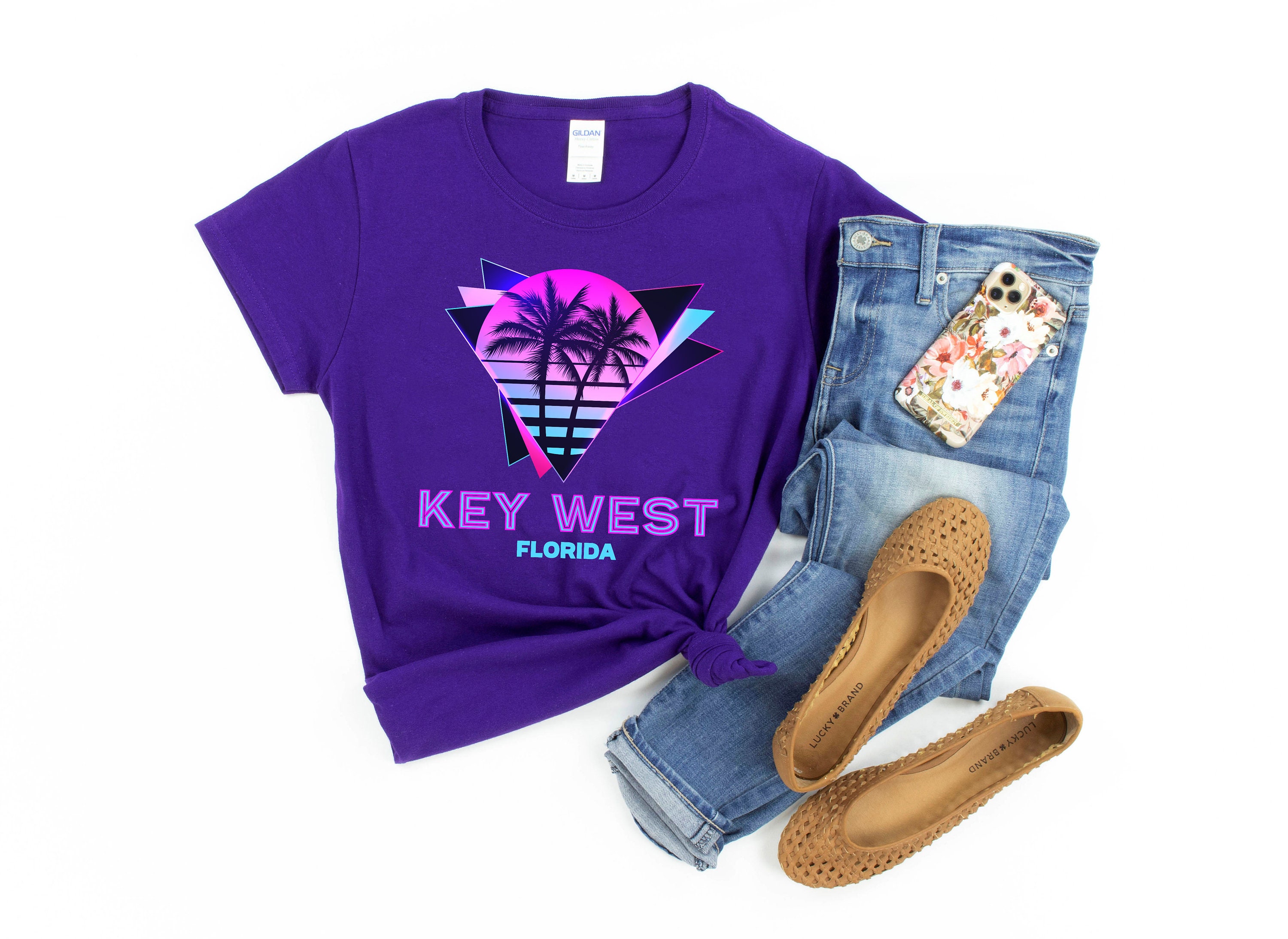 Key West Florida Shirt Vaporware 80s Retro Key West FL - Etsy