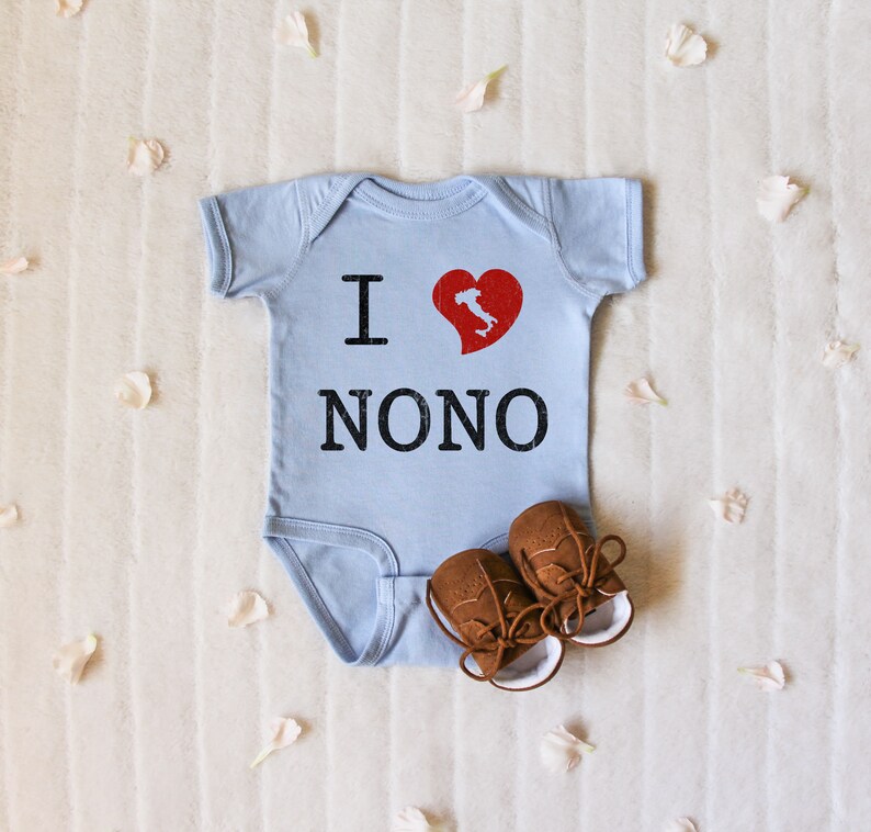 I Love Nono Italy Bodysuit Italian Grandfather Shirt for - Etsy