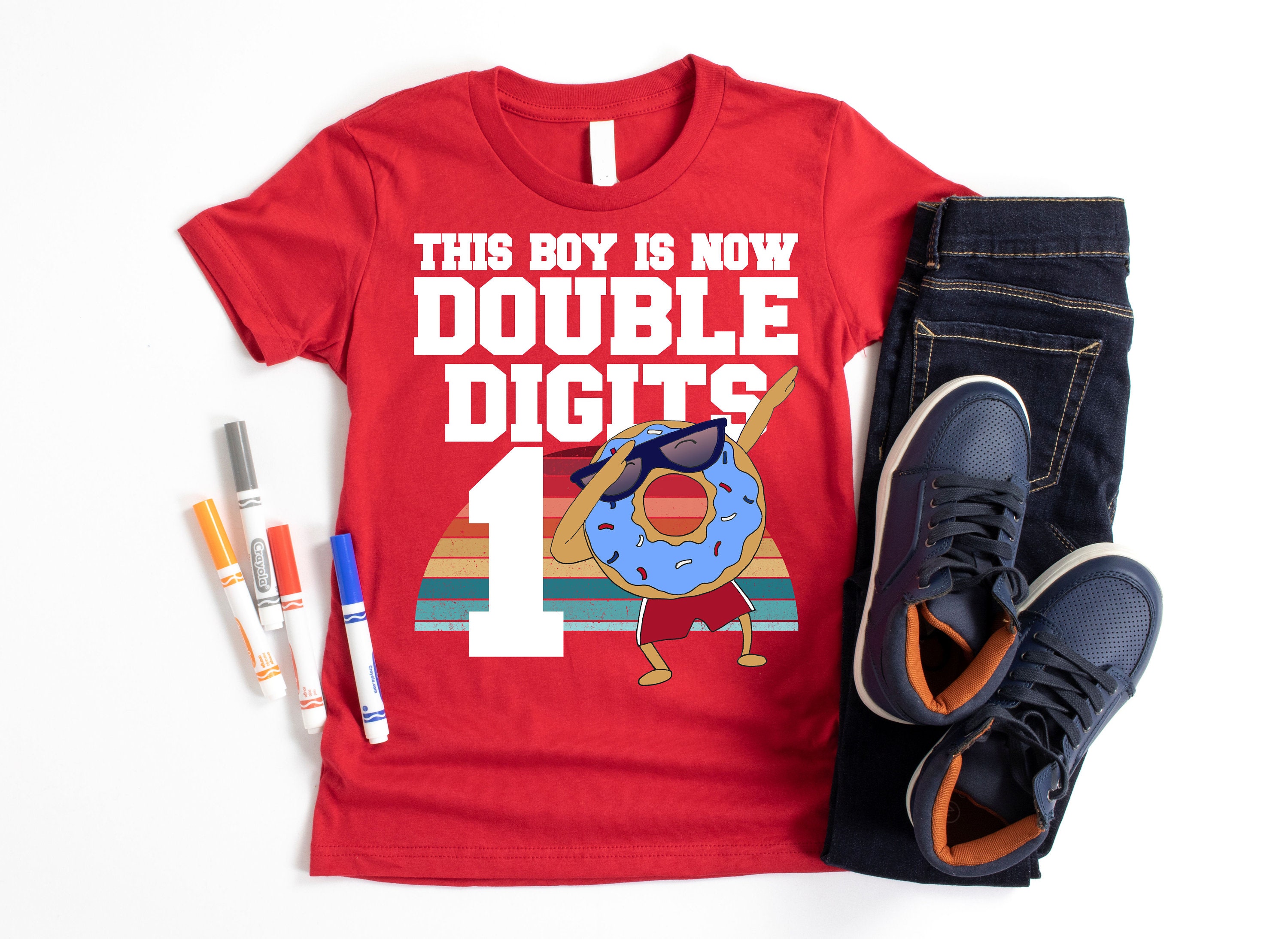 This Boy is Now Double Digits Shirt Funny 10th Birthday | Etsy