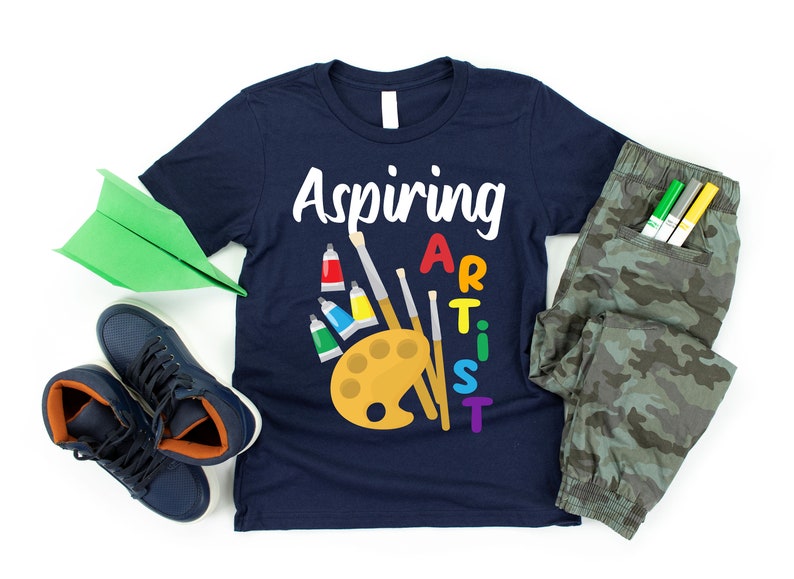 Aspiring Artist Shirt Artists Palette Painters T-shirt | Etsy