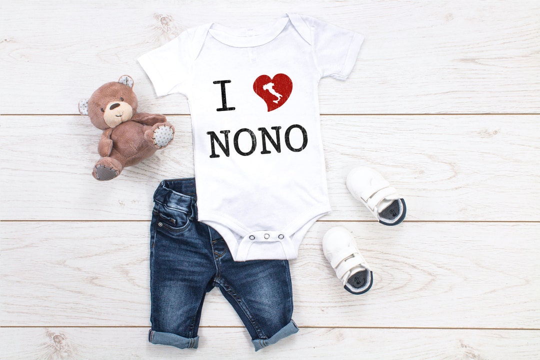 I Love Nono Italy Bodysuit - Italian Grandfather Shirt for Babies ...