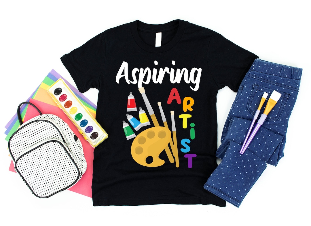 Aspiring Artist Shirt Artists Palette Painters T-shirt Future Artist ...