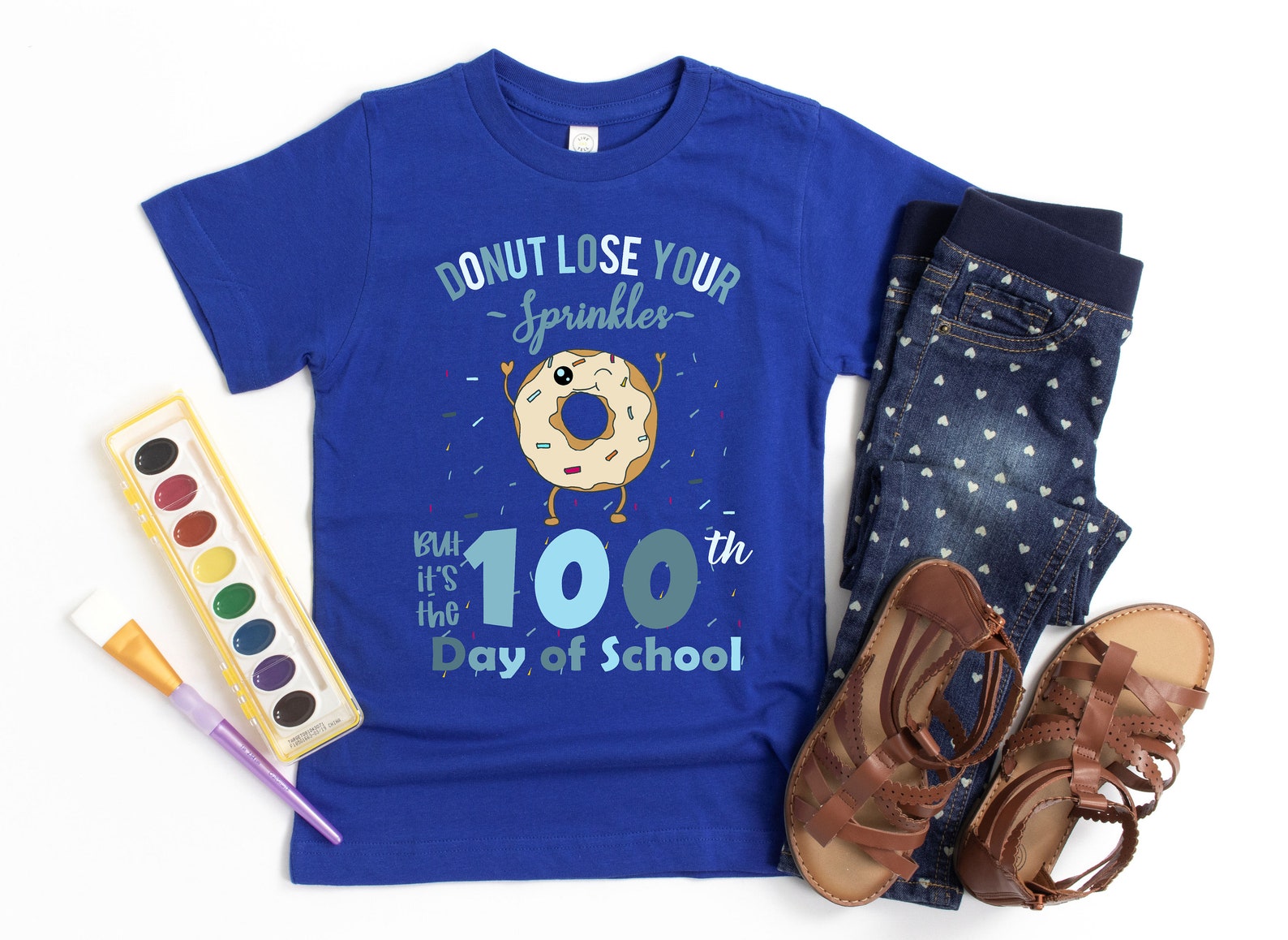 100th Day of School Shirt Donut Lose Your Sprinkles Funny - Etsy