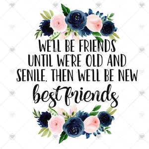 Best Friend Sublimation Bundle, Friends PNG Bundle, Funny Quotes ...