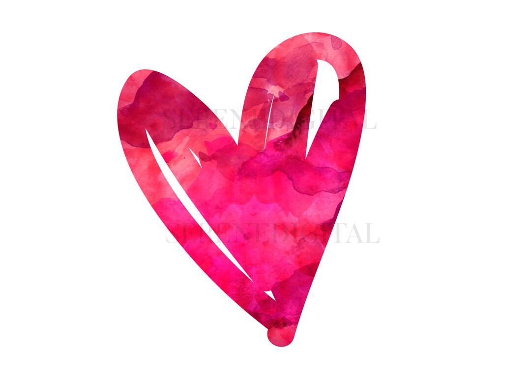 Valentine Sublimation Red Heart Clipart Valentines Day - Etsy