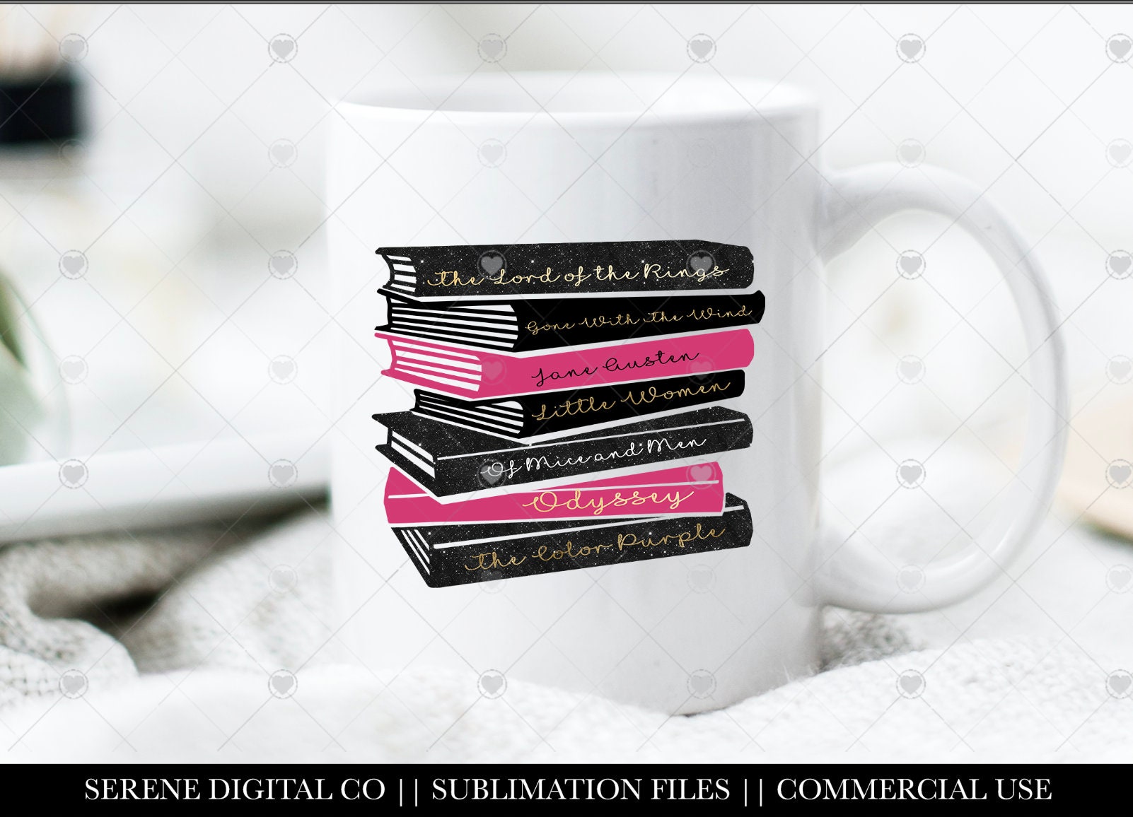 Book Sublimation Files Reading PNG So Many Books So Little | Etsy