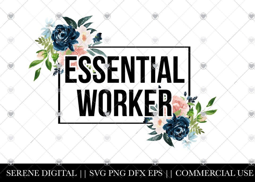 Essential Worker Sublimation Download, Essential Career, Social ...