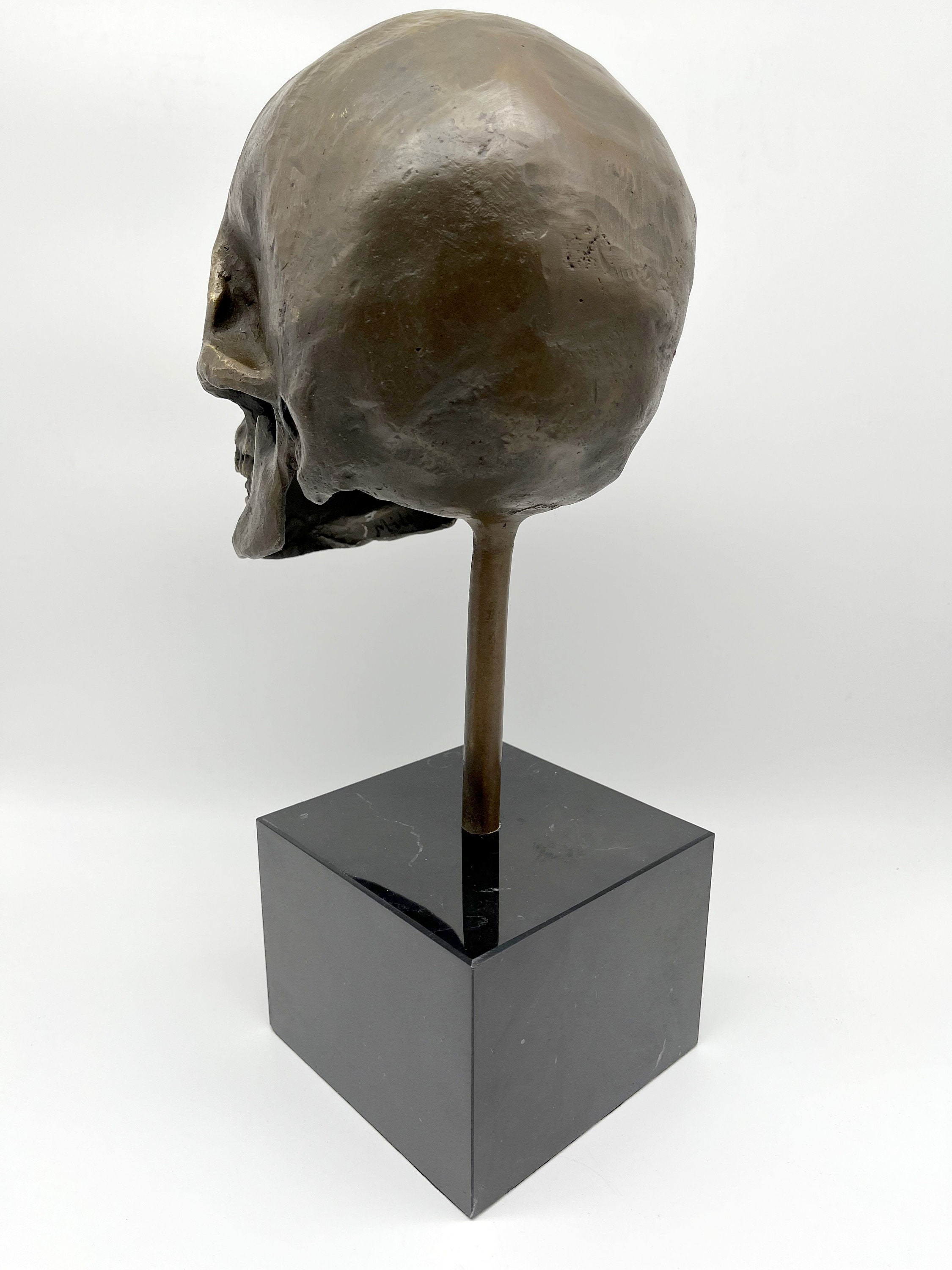 Bronze Skull Life Size Skull in Bronze Bronze Artwork - Etsy