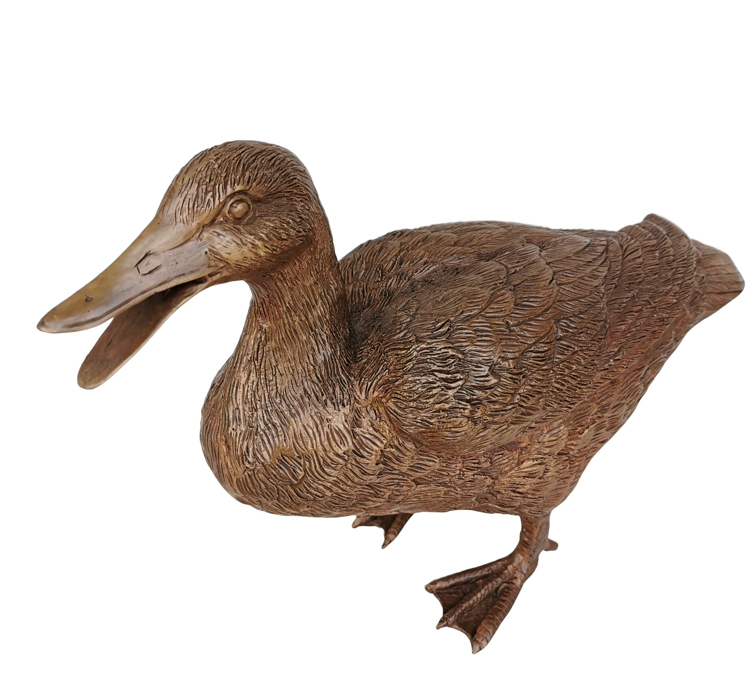 Bronze sculpture of a duck | Etsy
