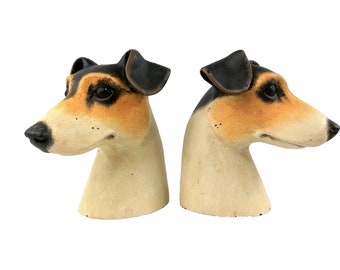 Dog Head Bookends - Etsy