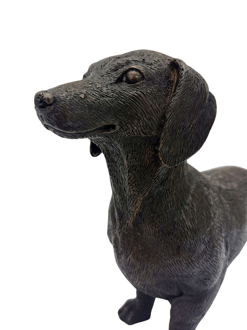 Dackel Hund Bronze-Statue lebensechte Hund - Etsy.de