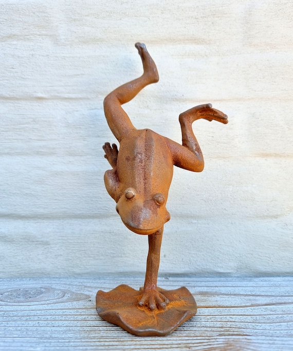 Grappige springende kikker Vijverdecoratie Tuinornamenten - Etsy Nederland