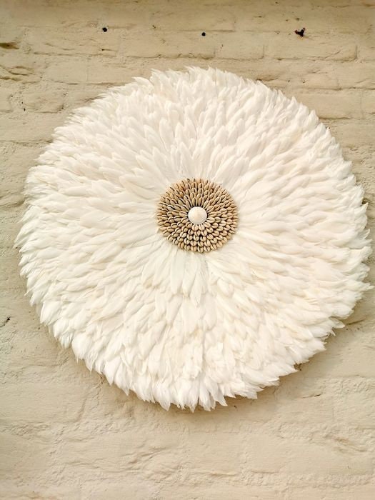 Handmade Wall Decoration Shells Feathers Juju - Etsy