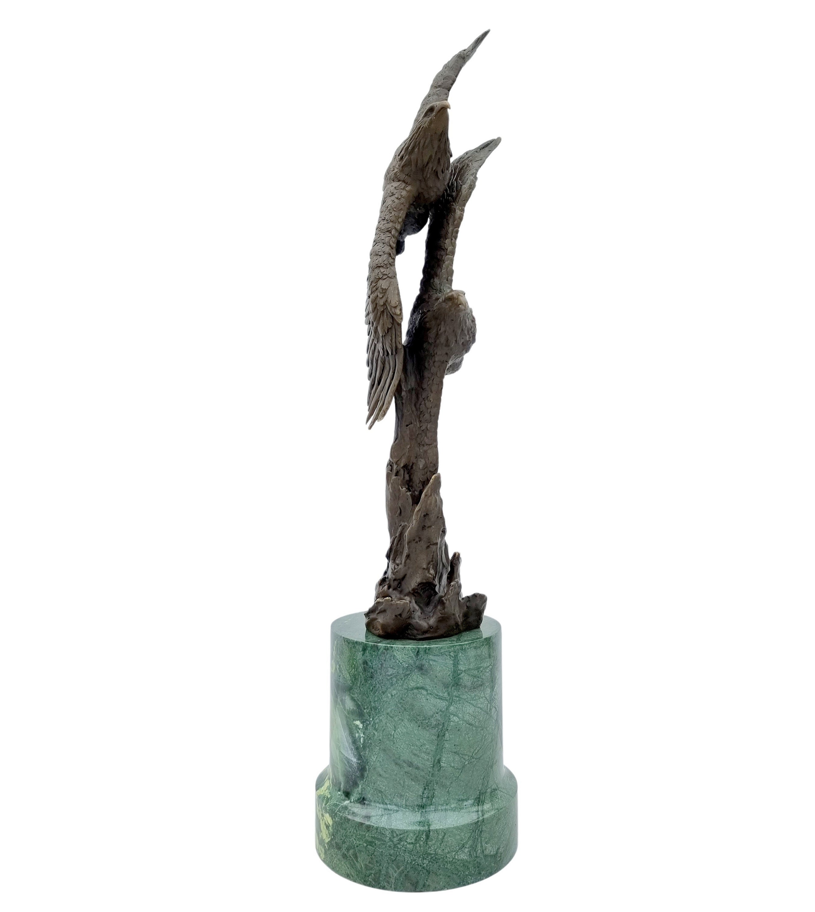 Large Bronze Flying Birds Flying Eagles on Marble Base | Etsy