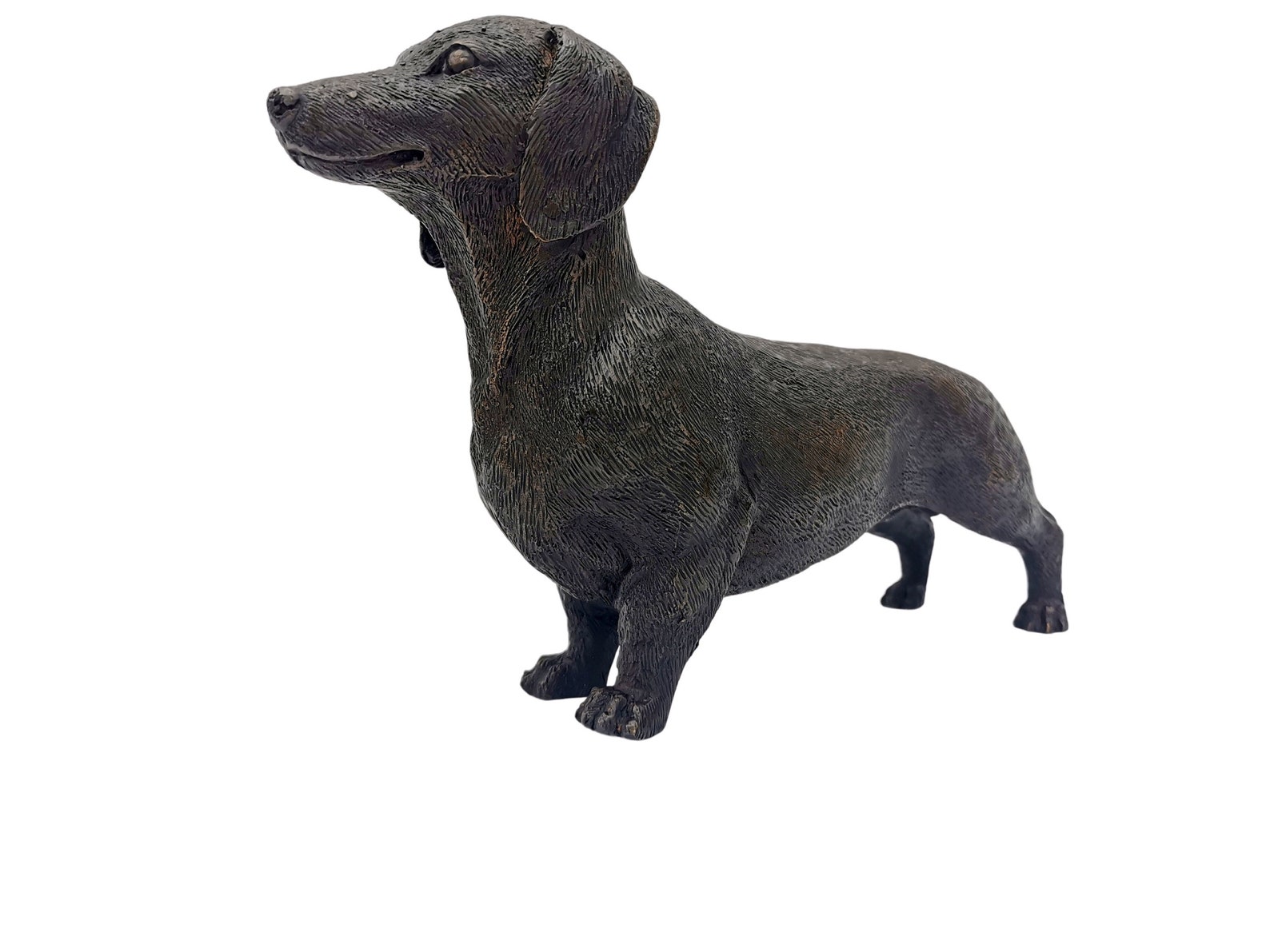 Dachshund Dog Bronze Sculpture Lifelike Dog - Etsy