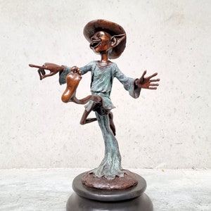 Bronze Wizard Pixie Wizard Elven Wizards Bronze Gift Idea Fantasy ...