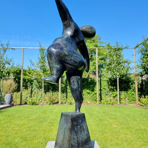 Contemporary Bronze Sculpture Dancing Lady Abstract and Modern - Etsy