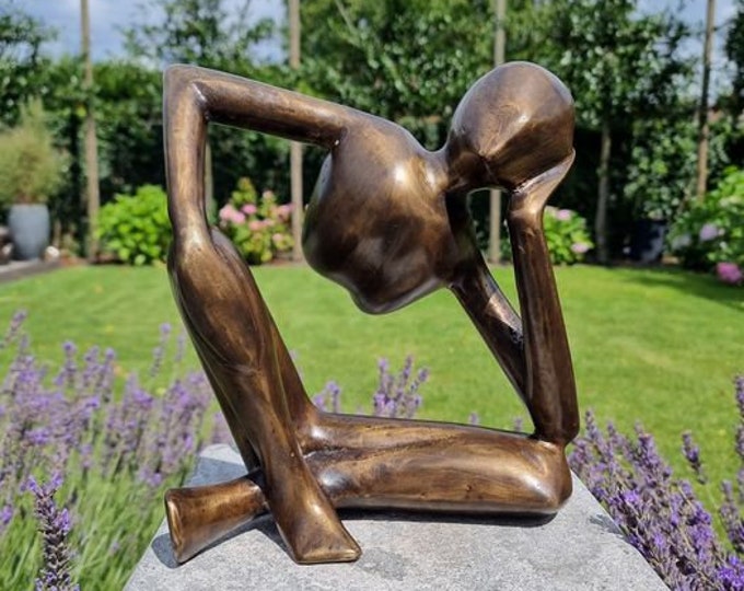 Bronze Scupture Sitting Figure 2 - Etsy