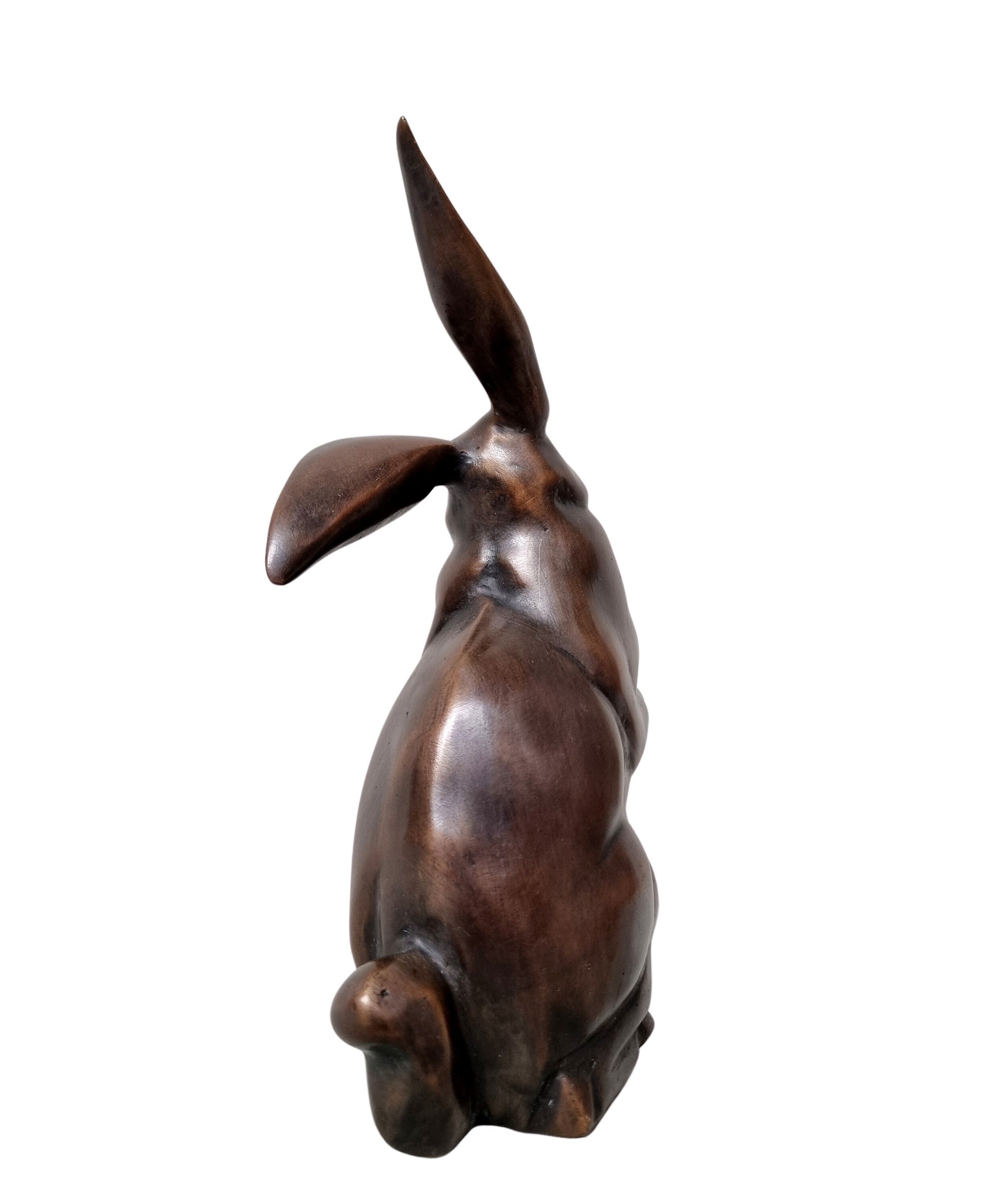 Bronze Hare Playful Hare Cute Rabbit and Hare Decoration - Etsy