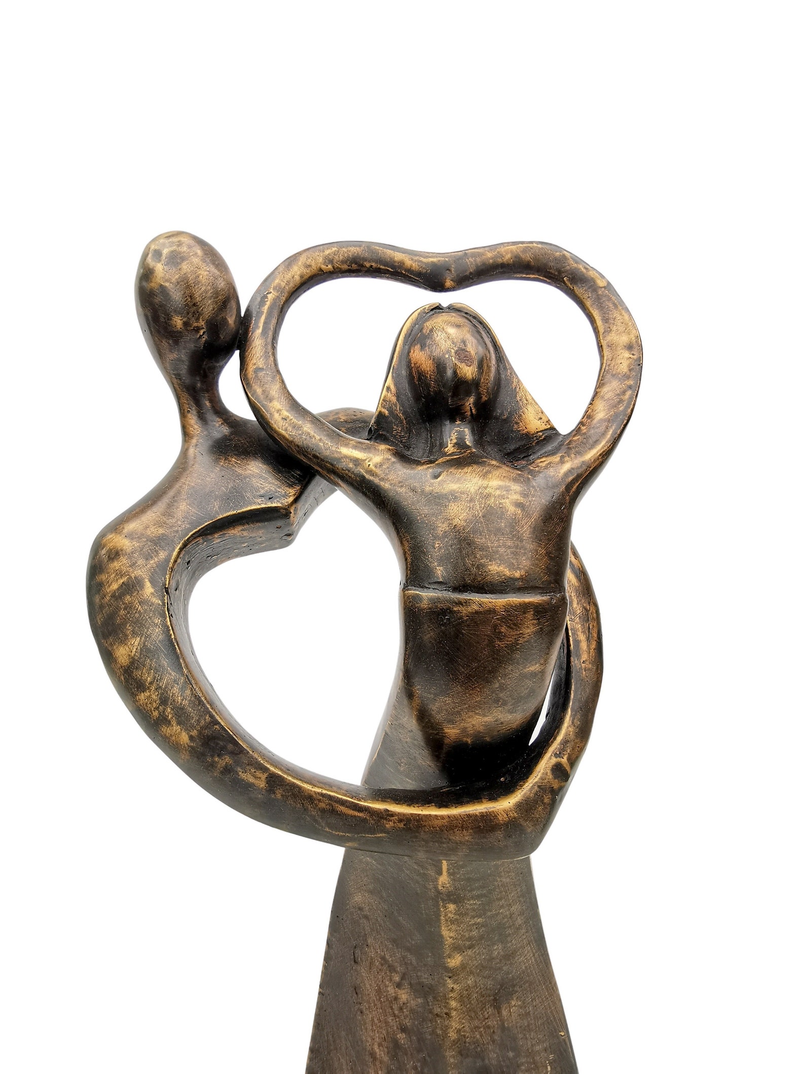 Bronze sculpture of an embracing couple Bronze gift statue | Etsy