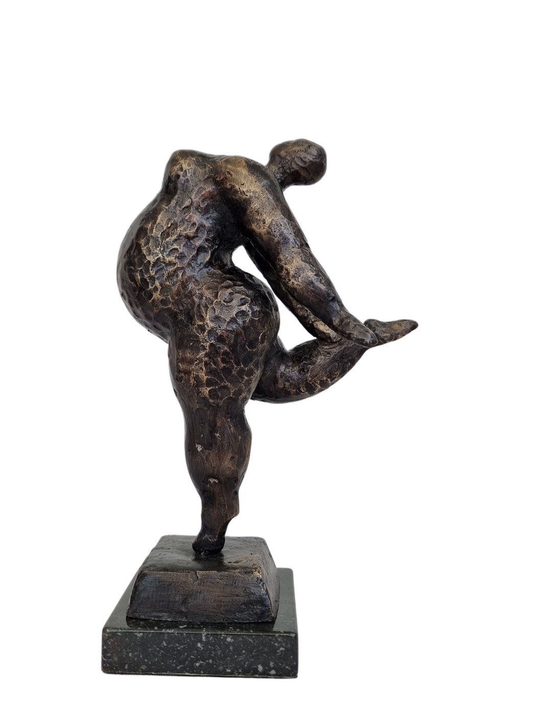 Abstract Bronze Artwork of a Dancer Abstract Dancer Fat Dancer in ...