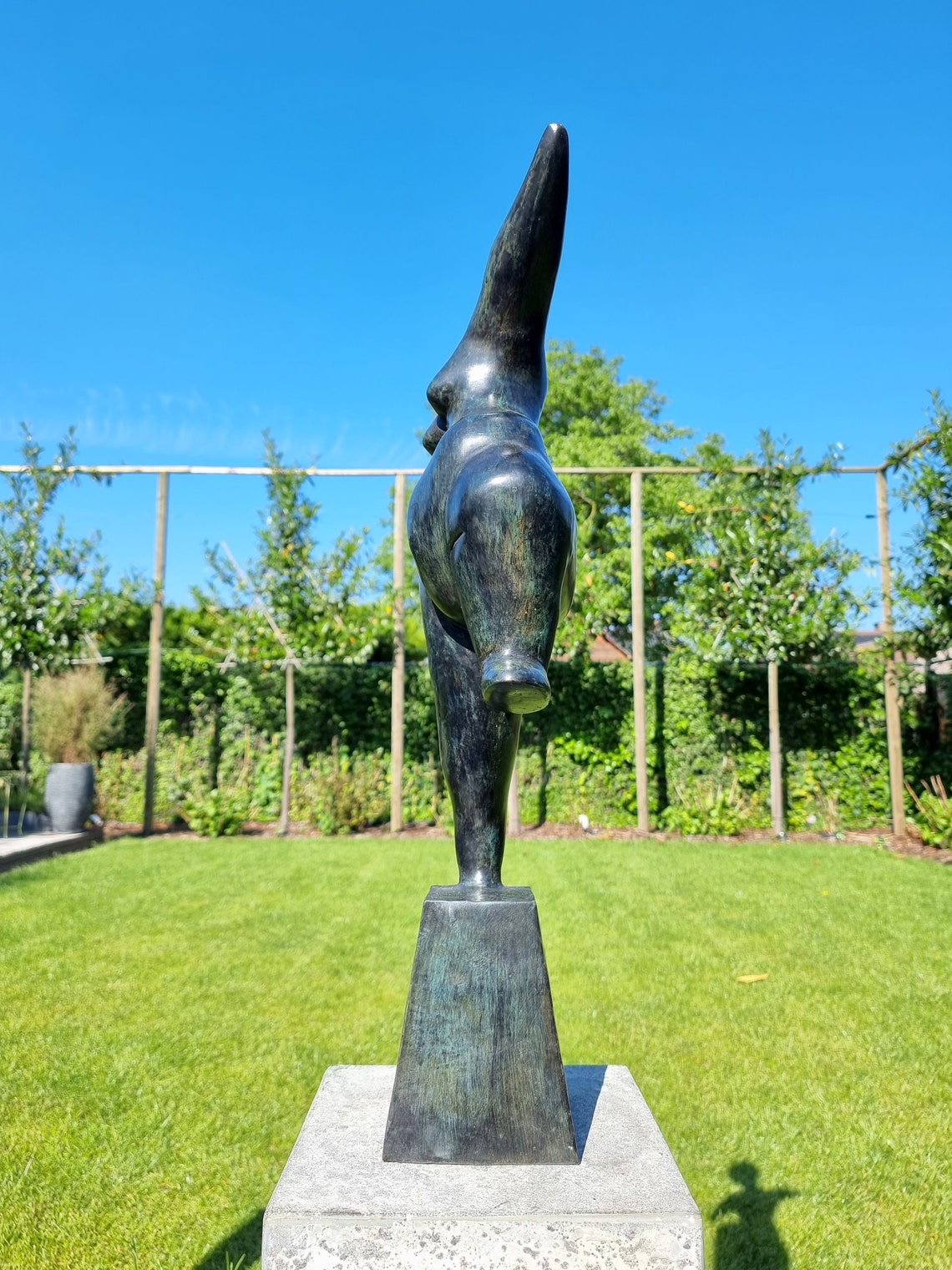 Contemporary Bronze Sculpture Dancing Lady Abstract and - Etsy