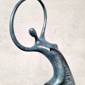 Modern Abstract Bronze Sculpture Abstract Human Figures Modern Bronze ...