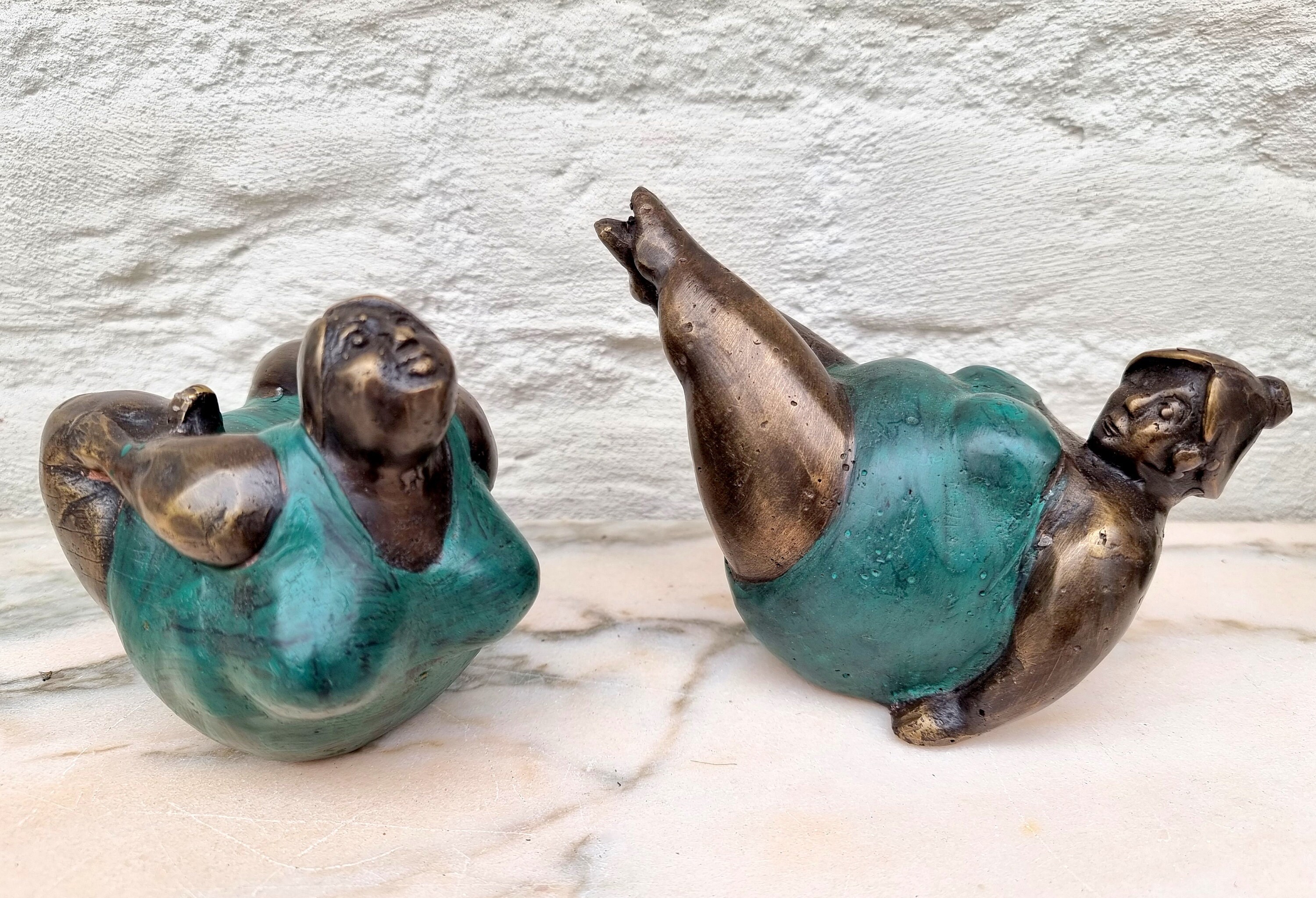 Ladies in Bathing Suit Bronze Figurines Bronze Decor | Etsy