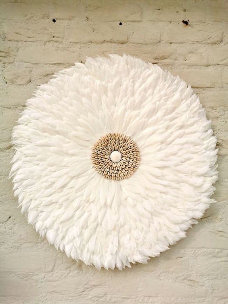 Handmade Wall Decoration Shells Feathers Juju - Etsy