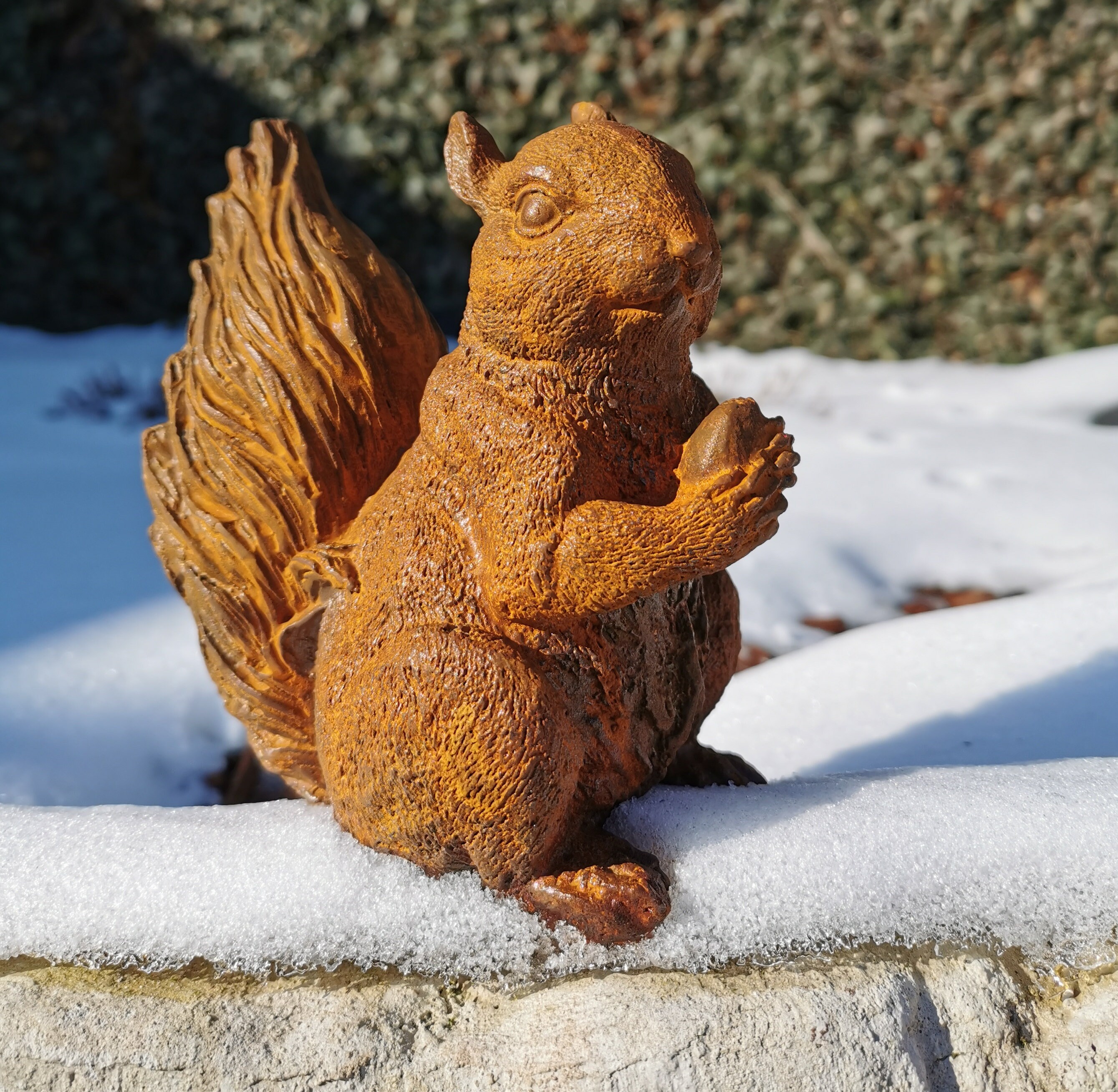 Cast Iron Squirrel Decoration Garden and Patio Decoration - Etsy Canada