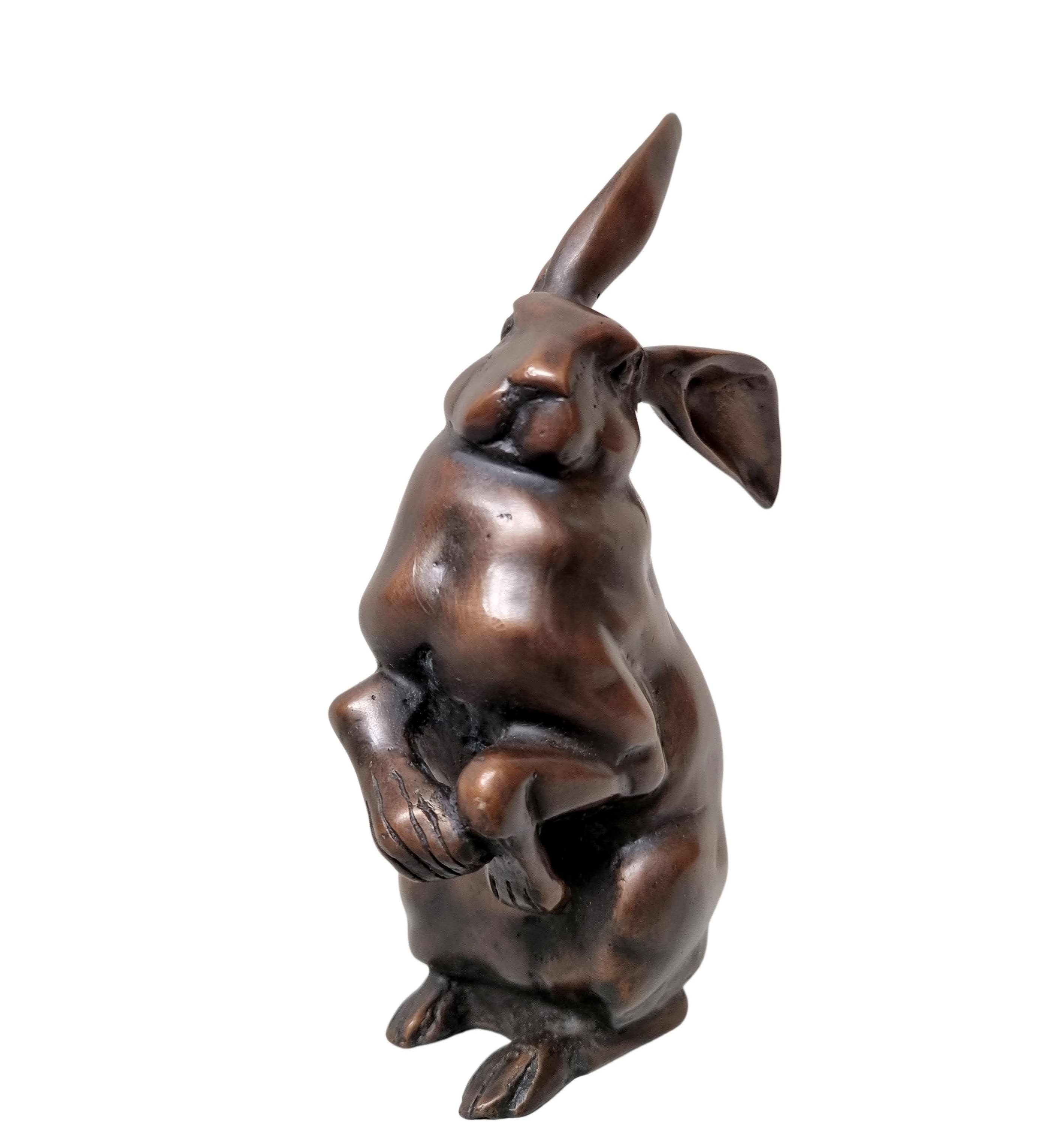 Bronze Hare Playful Hare Cute Rabbit and Hare Decoration - Etsy