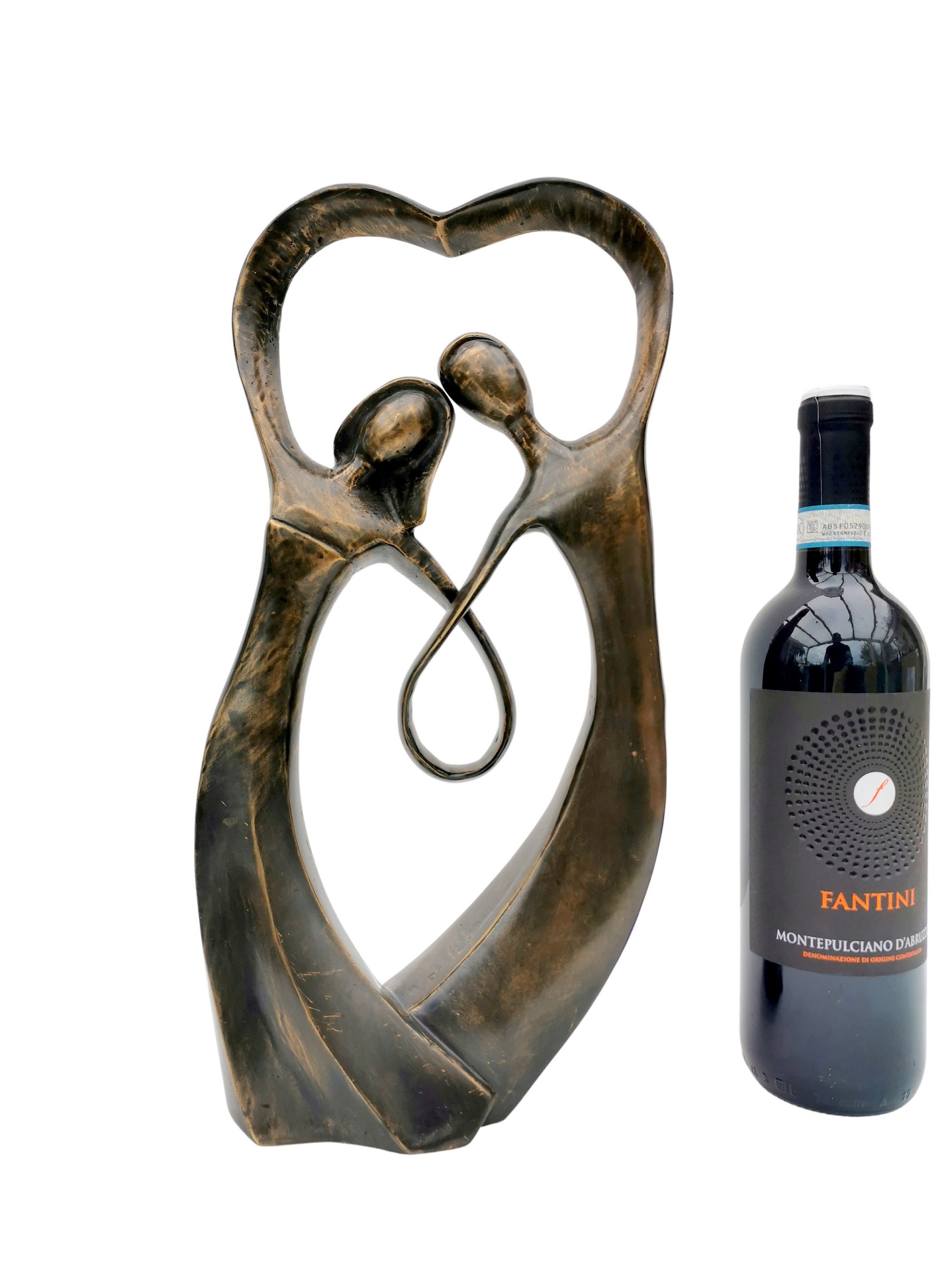 Bronze Sculpture of an Embracing Couple Bronze Gift Statue | Etsy