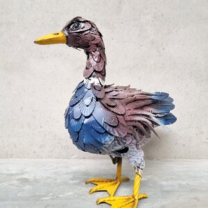 Large Iron Duck Decorative Metal Animals Colorful Duck - Etsy