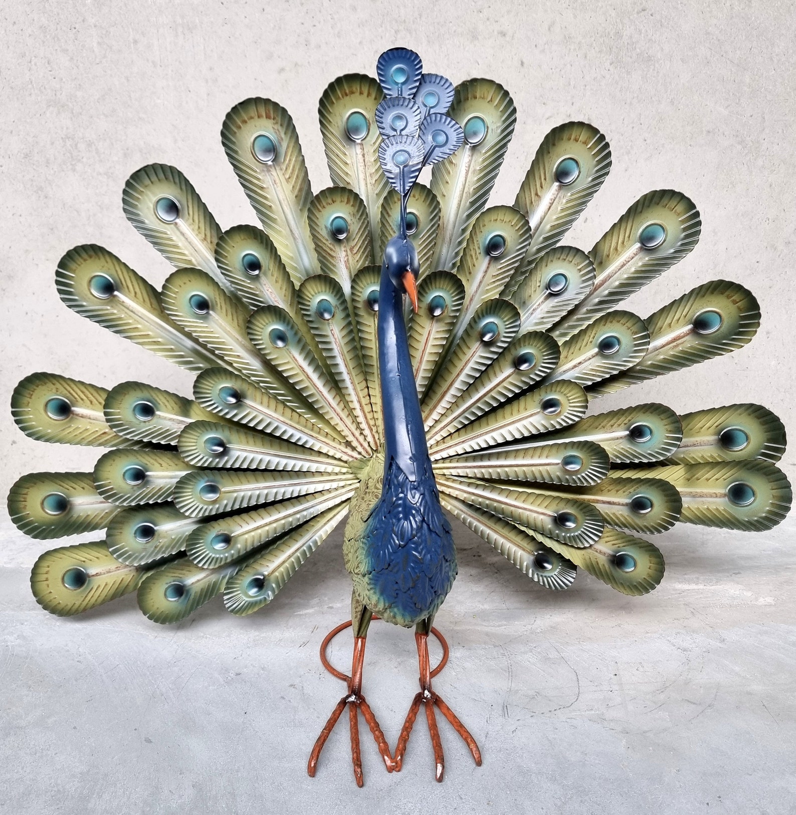 Ornate Metal Peacock Garden and Patio Decoration Metal - Etsy