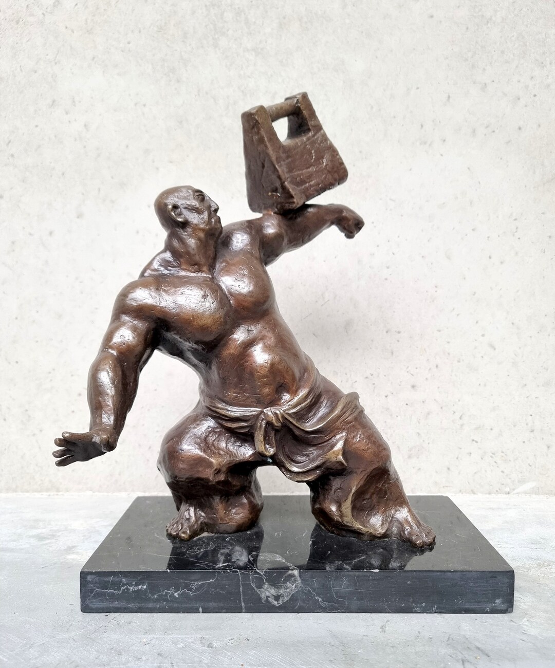 Bronze Artwork of a Strong Chinese Man 2001 Contemporary Chinese Art - Etsy