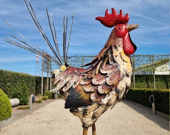 6 Foot Metal Rooster - Etsy