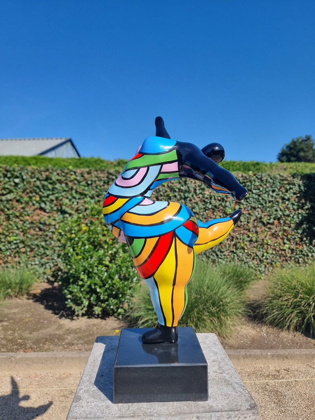 Colorful Contemporary Artwork of an Acrobatic Lady Dancer Colorful Pop ...