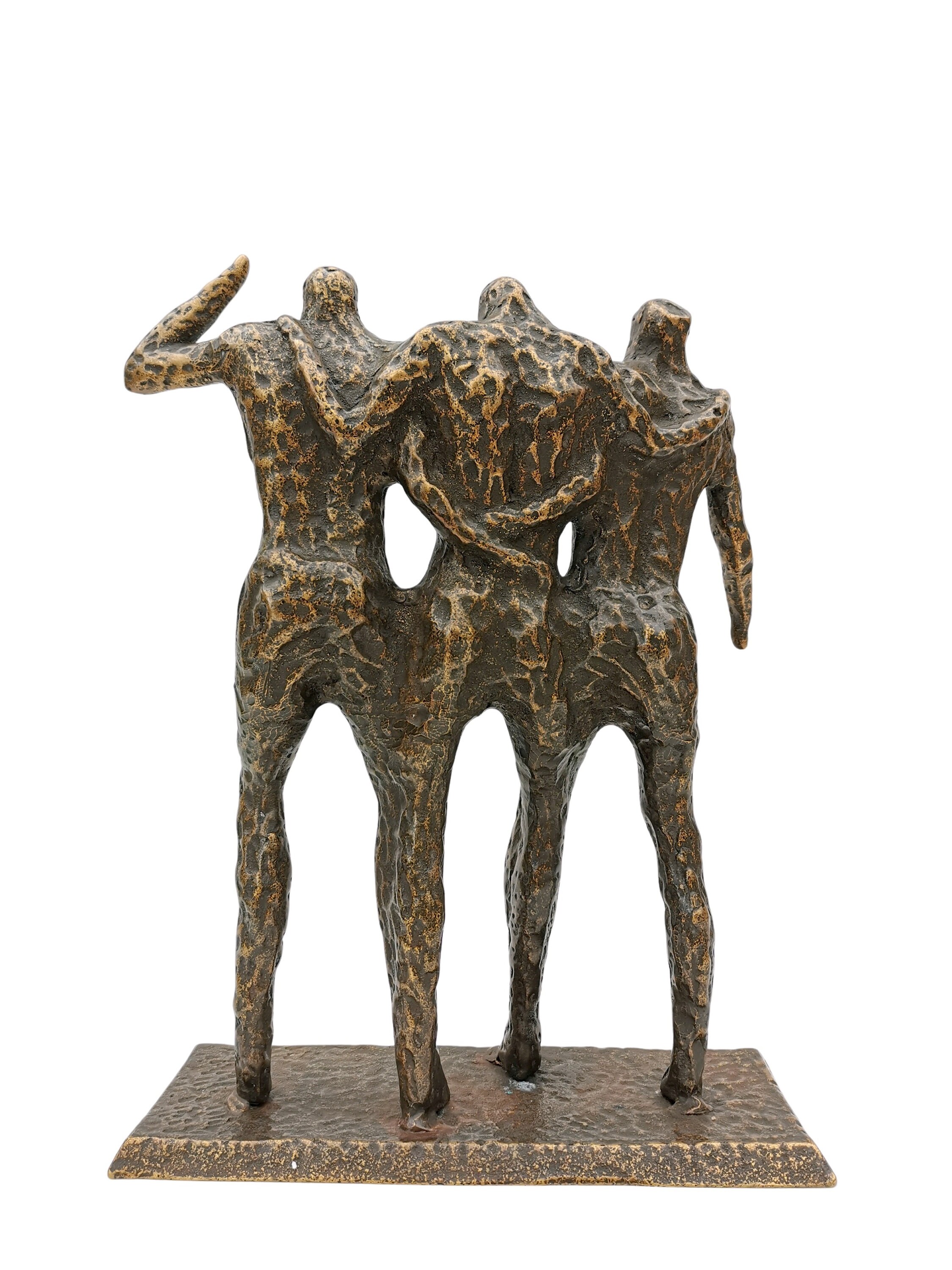 Bronze Sculpture of Three Men Camaraderie Modern Bronze - Etsy UK