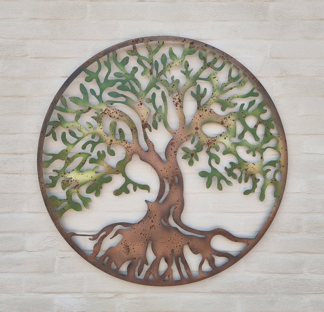 Wall Ornate Iron Wall Decoration Tree Tree of Life - Etsy
