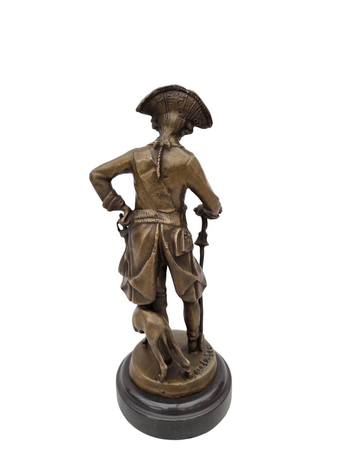 Classic Bronze Sculpture of a Hunter With Hunting Dog Royal | Etsy