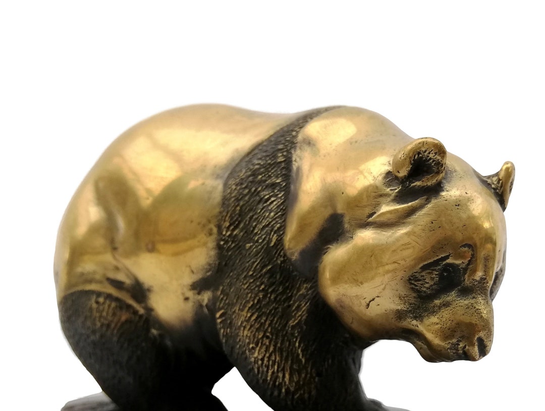 Bronze Panda Bear Asian Design Oriental Sculpture - Etsy
