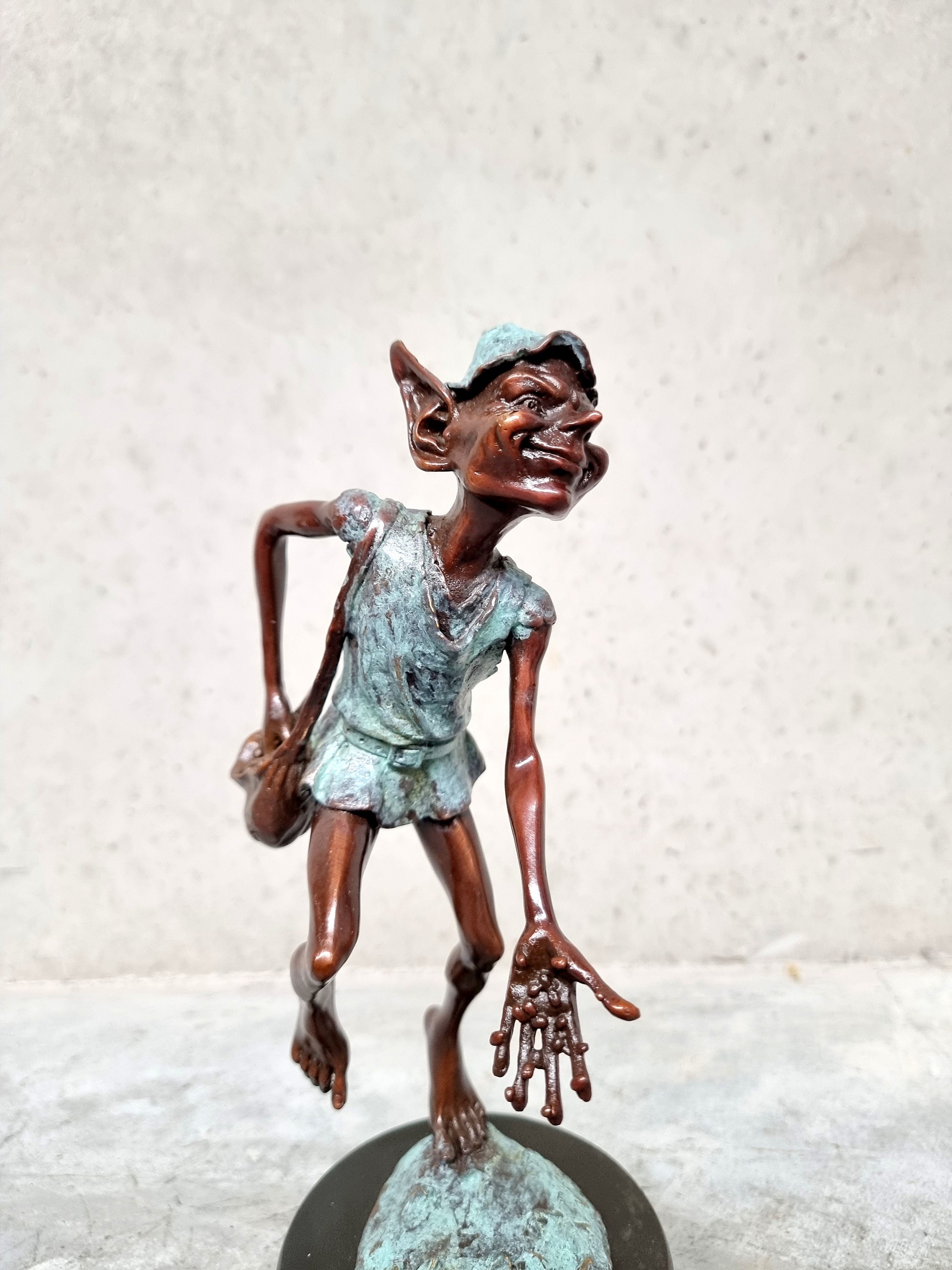 Bronze Forest Elf Forest Gnome Fairytale Characters - Etsy