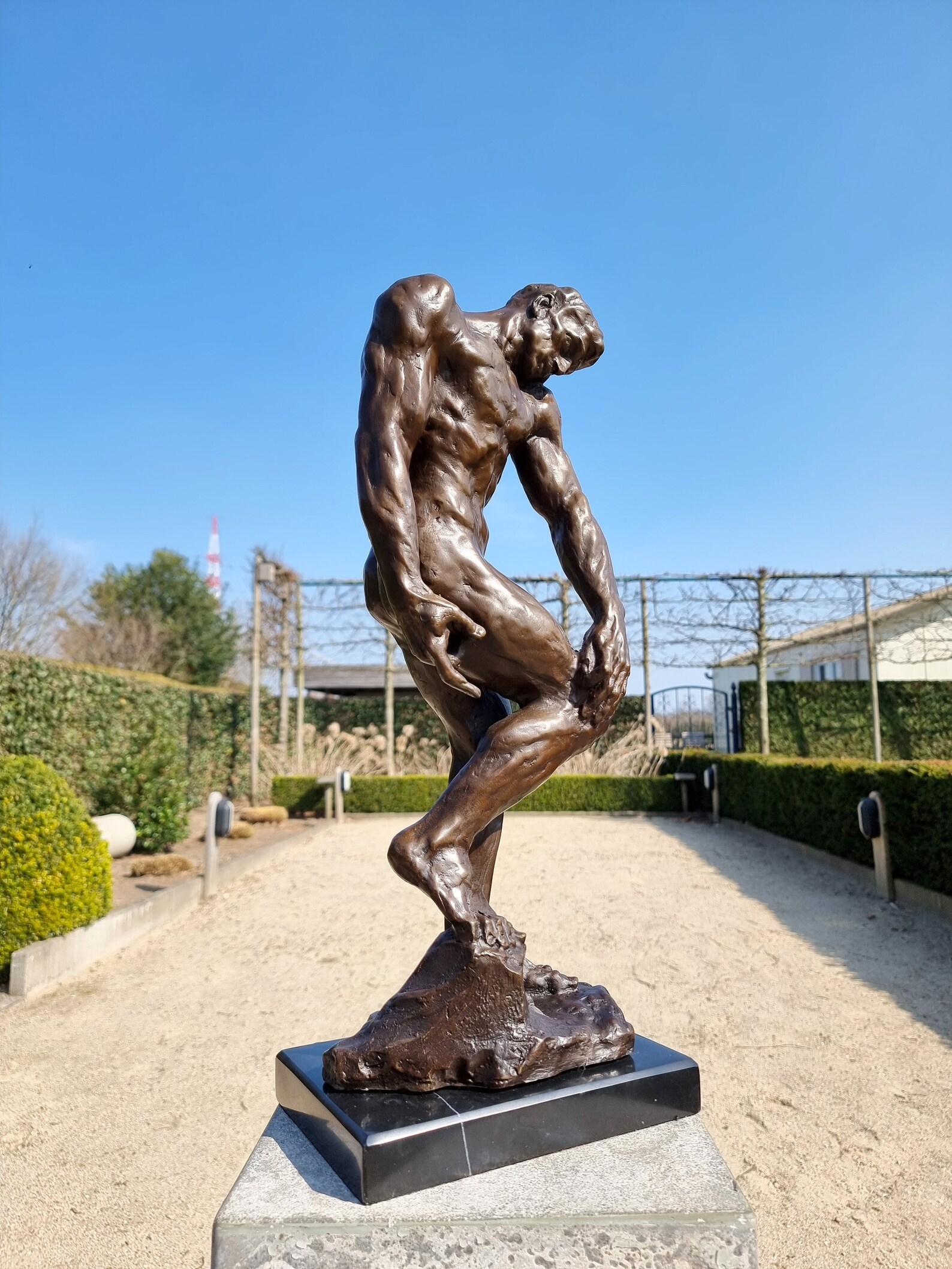 High-quality Bronze Sculpture of a Muscular Man 22 Inches | Etsy